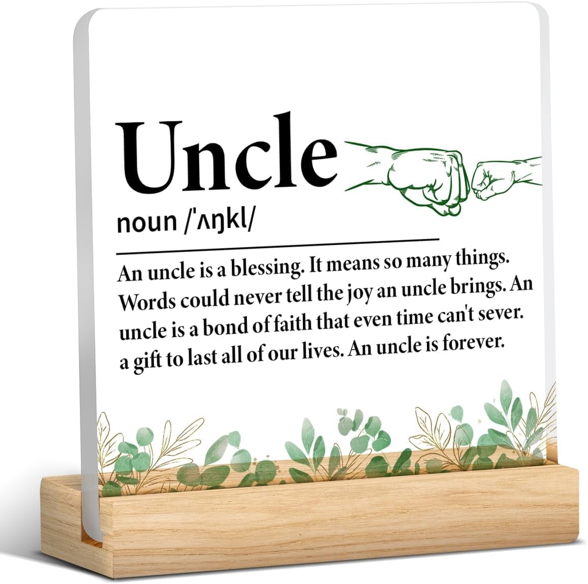 Uncle Gift From Niece Nephew, Meaningful Gifts For Uncle, Uncle ...