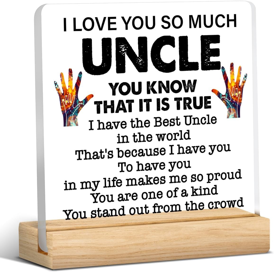 Uncle Gift From Niece Nephew, Gifts for Uncle, Thank You Appreciation ...