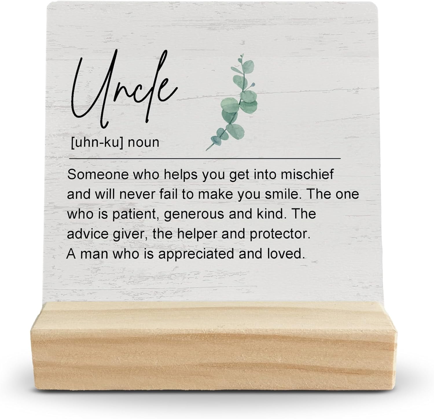Uncle Gifts Desk Decor, Uncle Gifts from Niece Nephew Wood Desk Sign ...