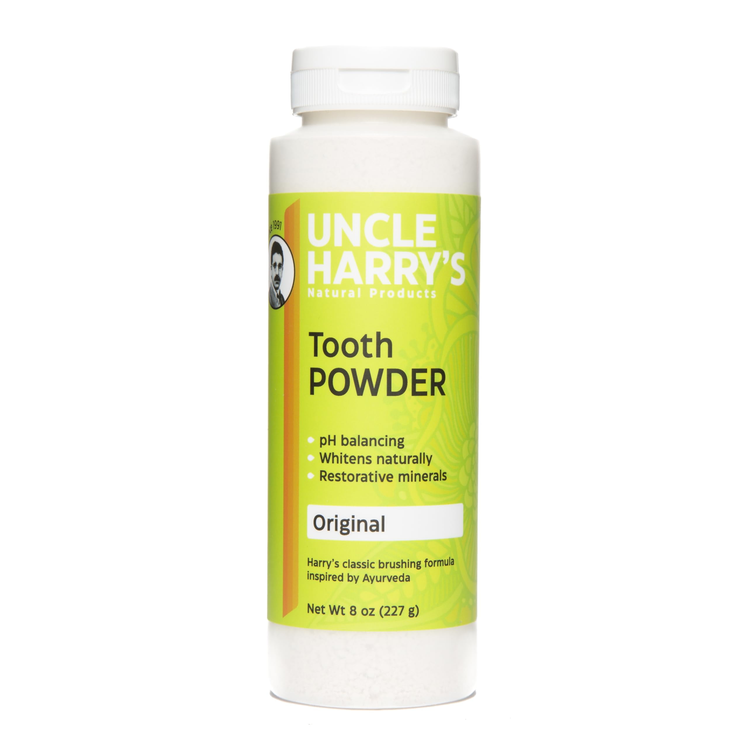 Uncle Harry's All Natural Tooth Powder | Alkalizing Remineralizing ...