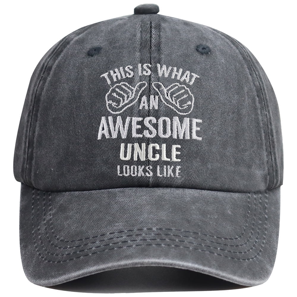 Uncle Hats for Men, Adjustable Embroidered Cotton Dad Birthday Baseball ...