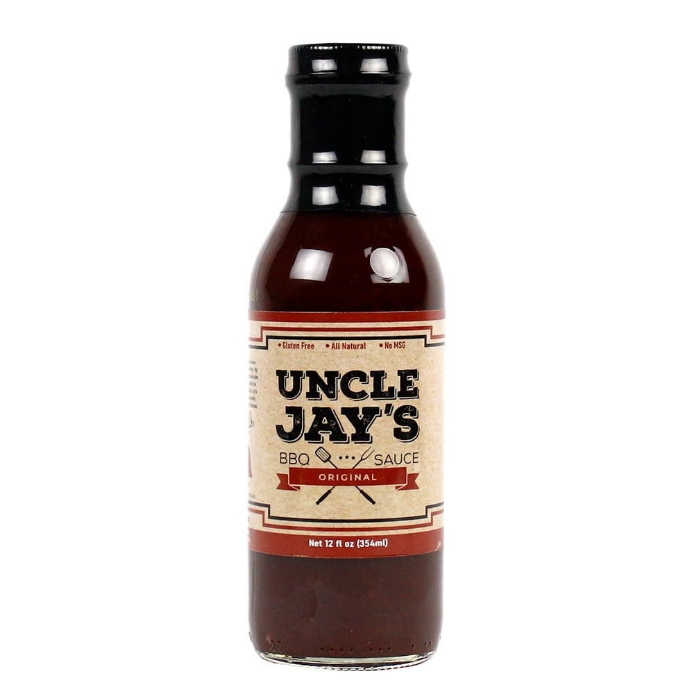 Uncle Jays BBQ Sauce Sweet and Smoky Local Nebraska Sauce 12 Oz Bottle ...