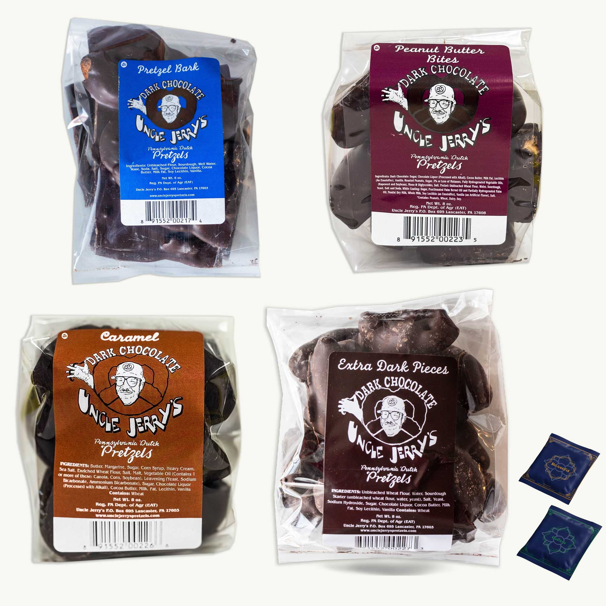 Uncle Jerry's Dark Chocolate Sourdough Pretzel Bites Variety Pack ...