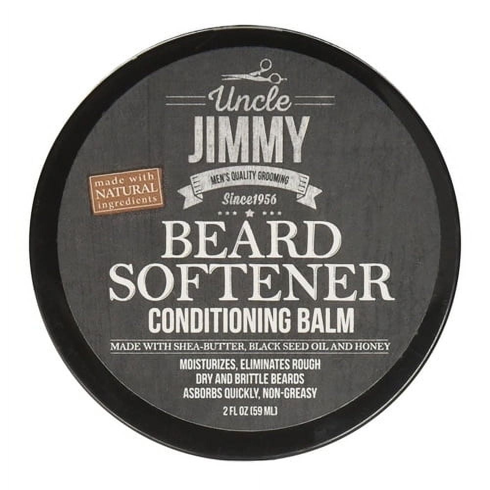 Uncle Jimmy Beard Softener Hair Conditioning Balm For Mens, 2 Oz, 2 ...