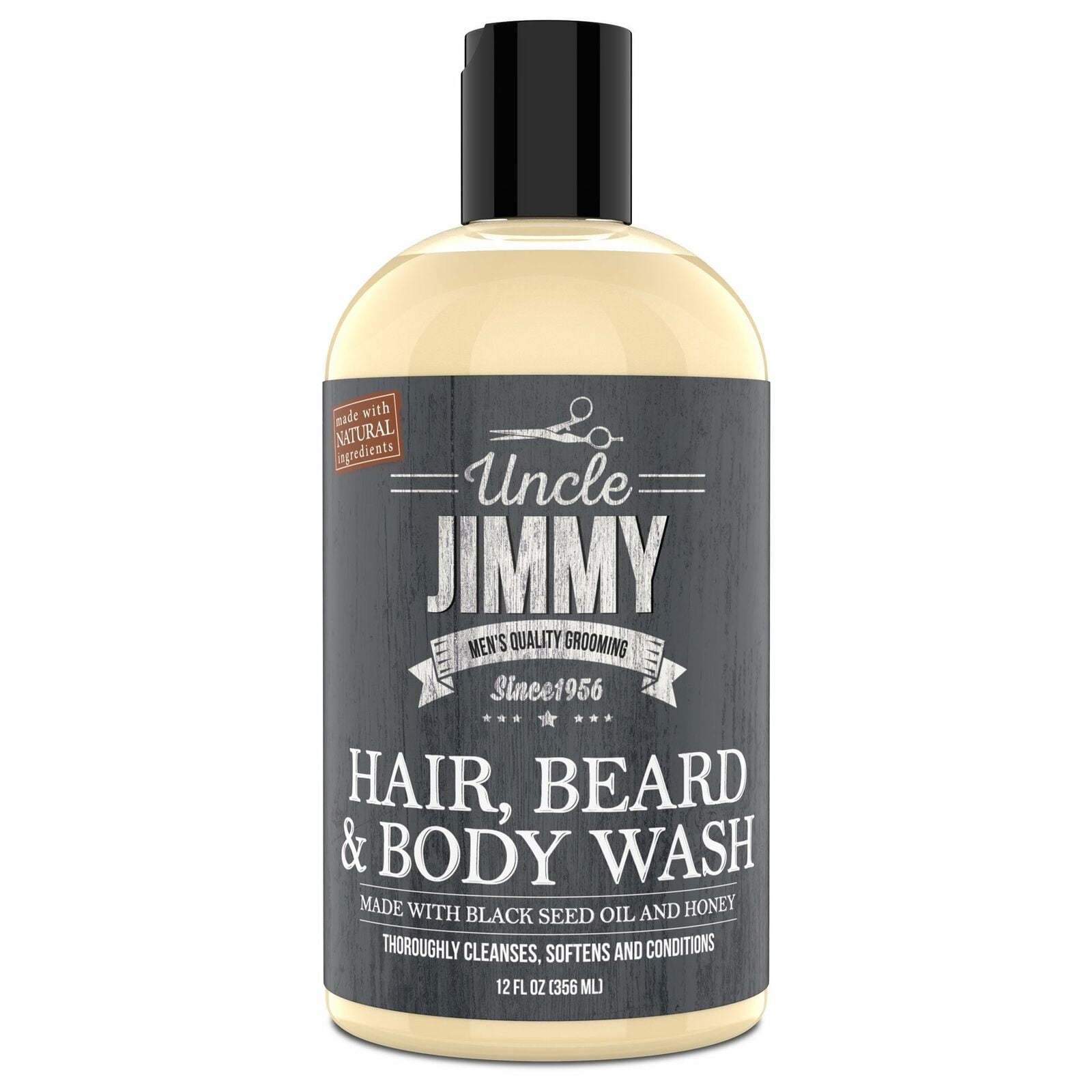 Uncle Jimmy Hair, Beard and Body Wash 12 Oz., Pack of 6 - Walmart.com
