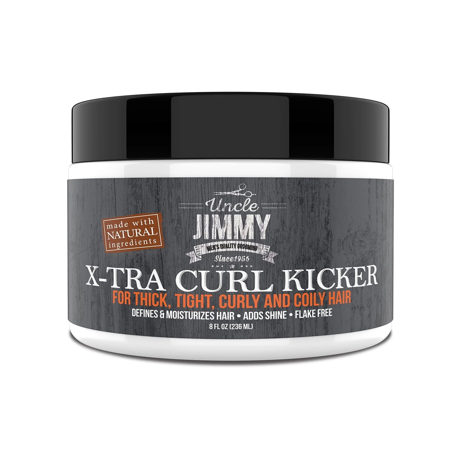 Uncle Jimmy X-TRA Curl-Kicker 8 oz, Flake-Free Cream for Natural Curls ...