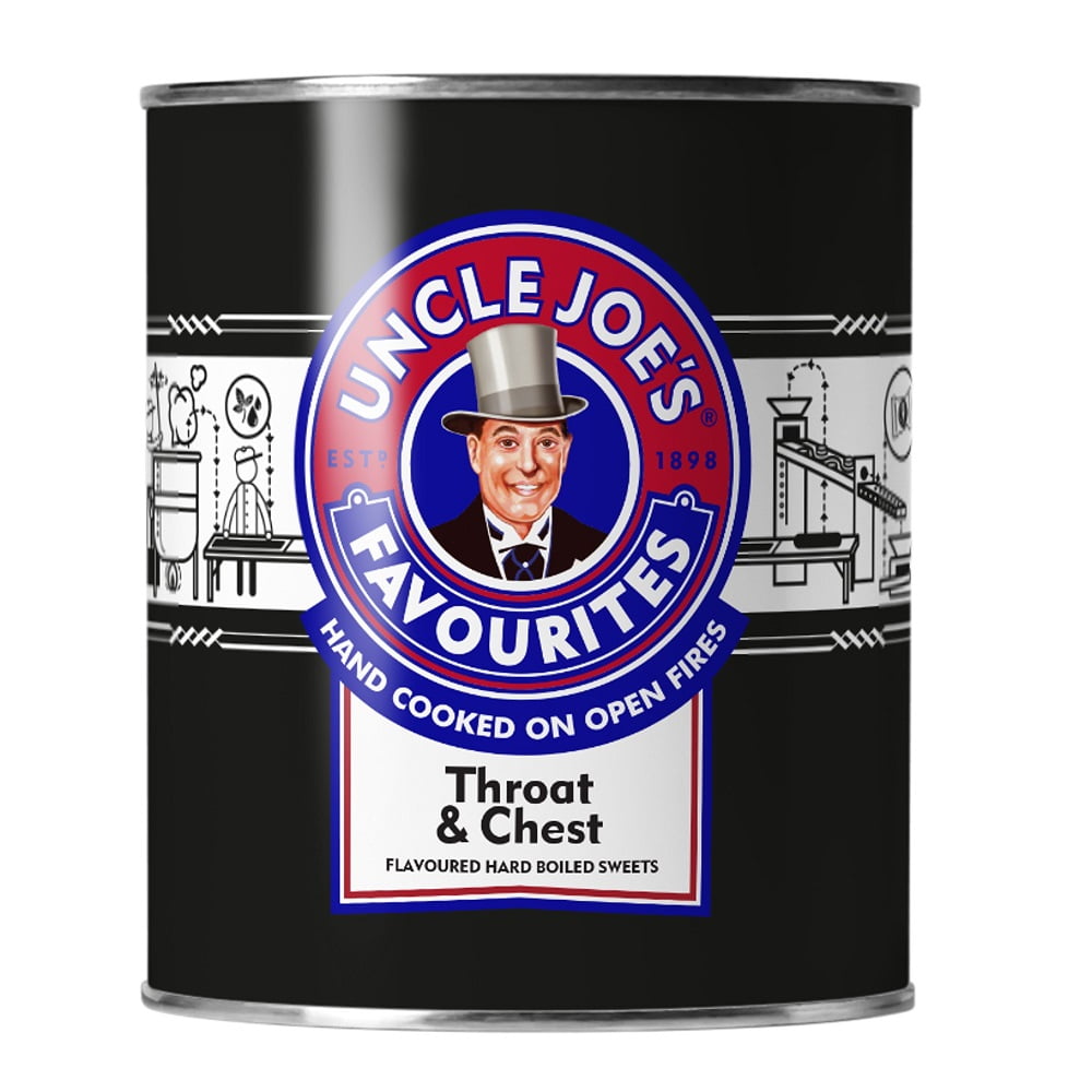 Uncle Joe's Throat & Chest Sweets 120g Tin (Pack of 1) - Walmart.com