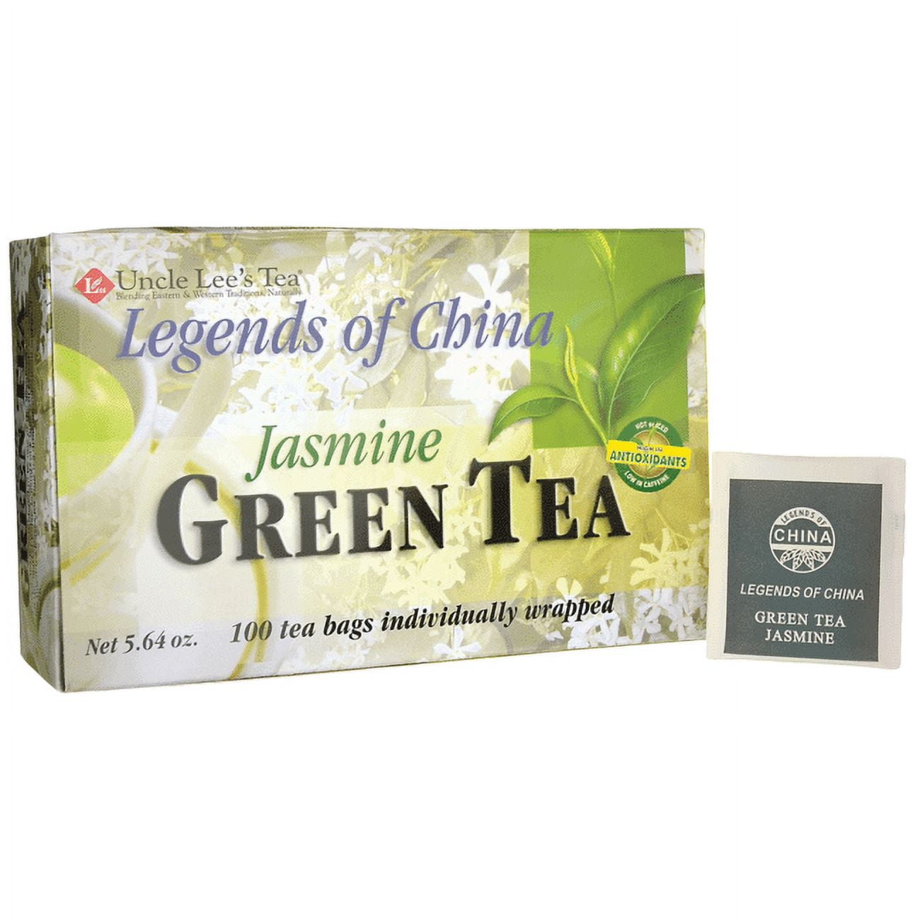 Uncle Lee's Legends of China Jasmine Green Tea, 100 Tea Bags - Walmart.com