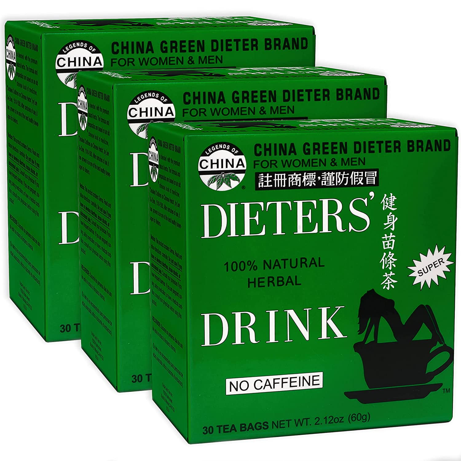 Uncle Lee's Dieters Detox Tea, 100% Herbal Slim Tea with Senna Leaves ...