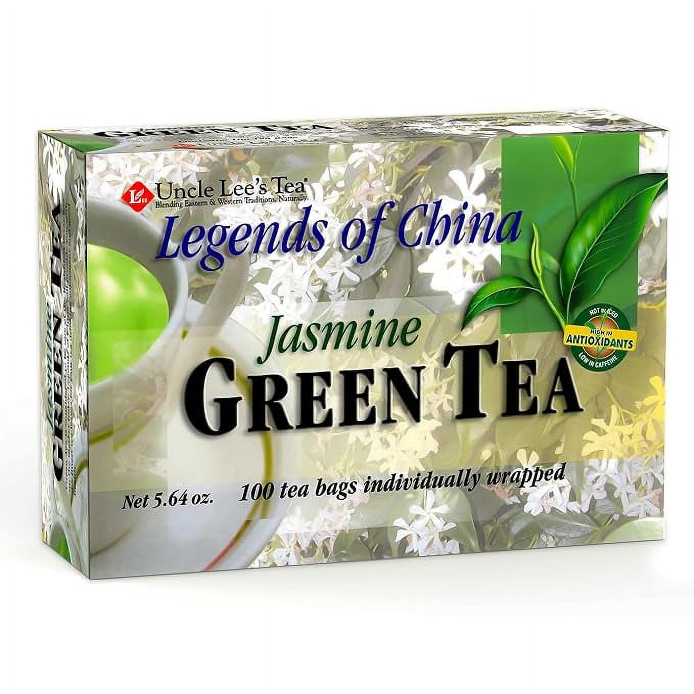 Uncle Lees Tea Legends Of China, Jasmine Green Tea - 100 Tea Bags, 6 ...