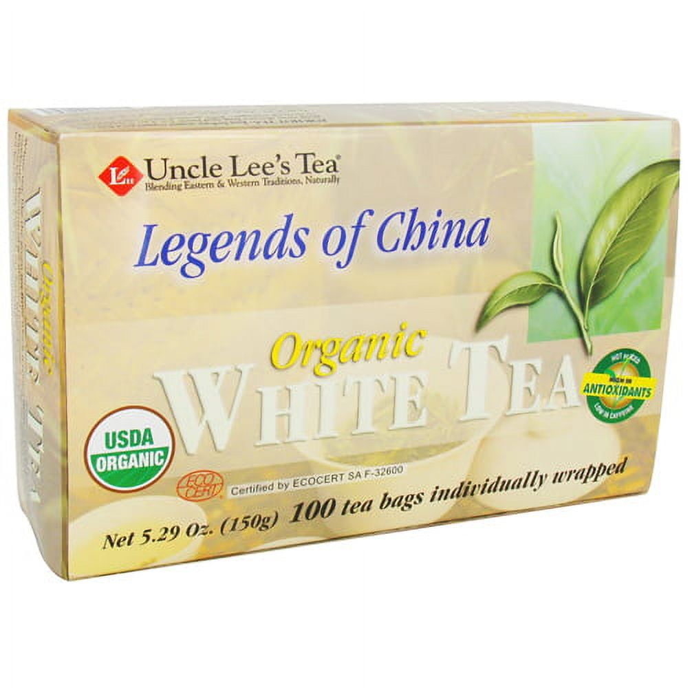 Uncle Lees Tea Legends Of China Organic White Tea - 100 Bags - Walmart.com