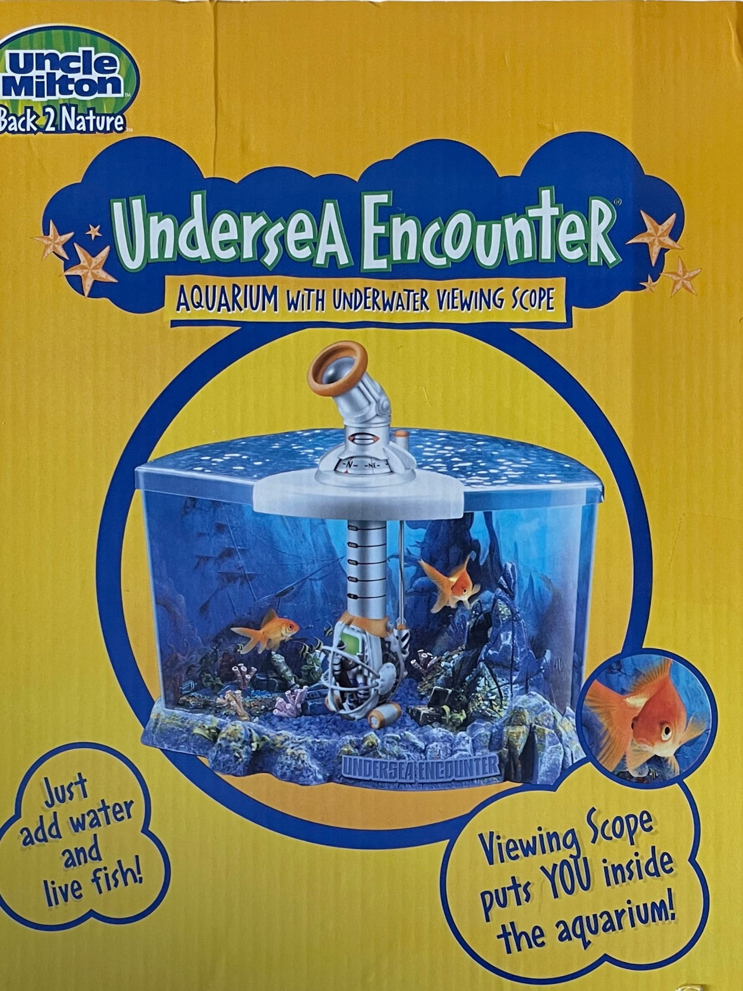 Uncle Milton Undersea Encounter Aquarium with Viewing Scope, Fish Tank ...