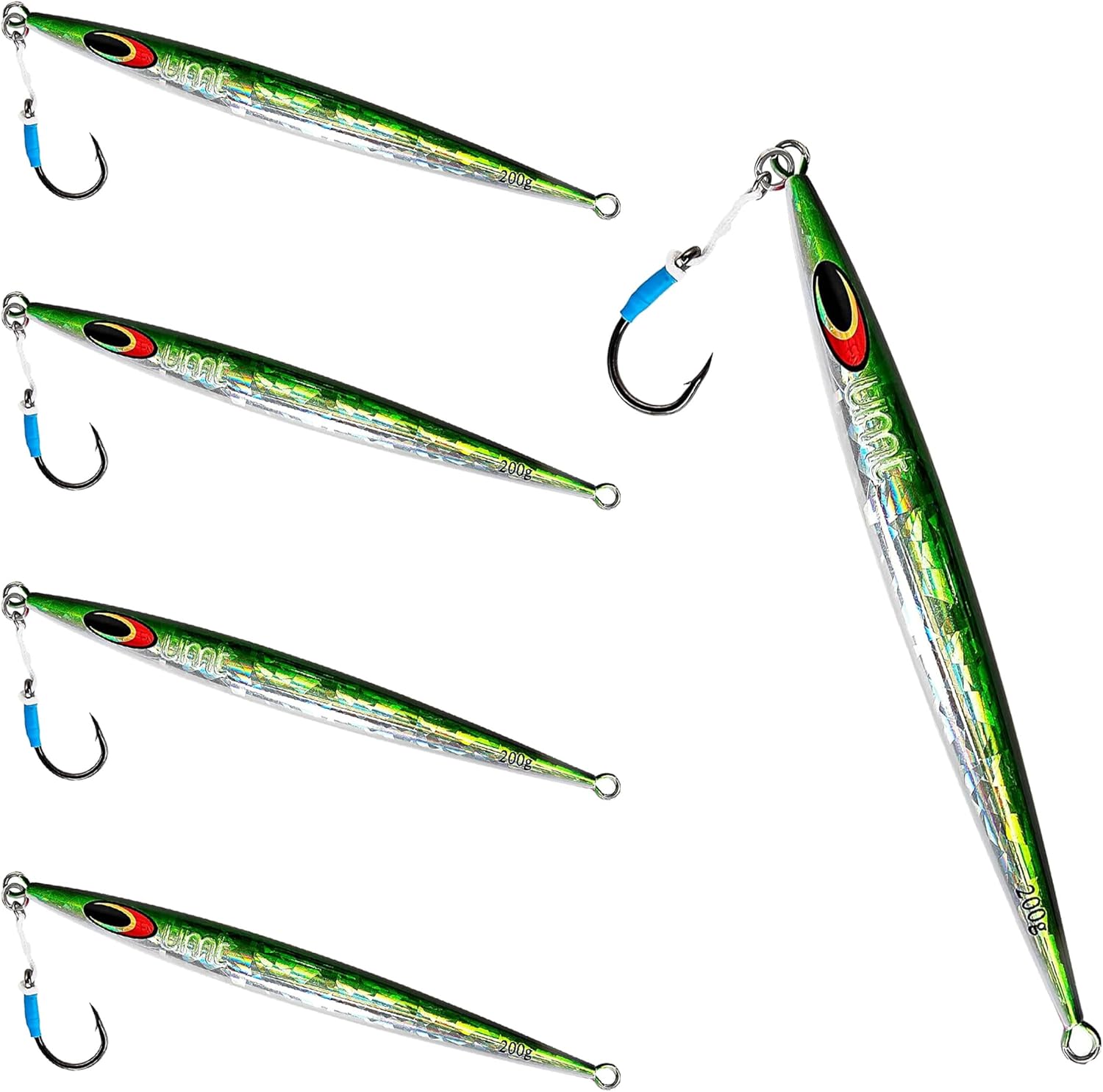 Uncle Mo's Tackle - Sand EEL 200g Offshore Jigs - Tuna, Mahi-Mahi ...