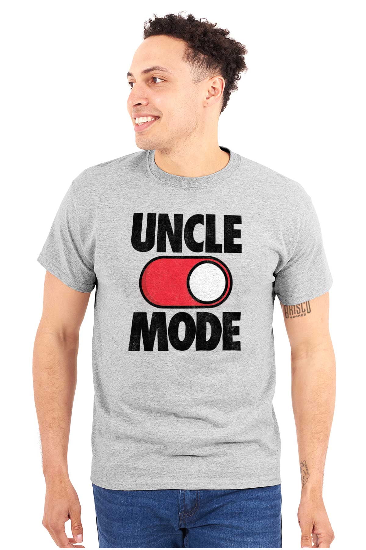 Uncle Mode On Off Gym Birthday Men's Graphic T Shirt Tees Brisco Brands ...