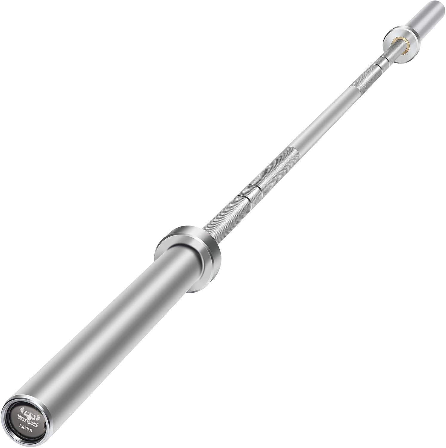 Uncle Muscle Olympic Barbell for Weightlifting, Band Powerlifting, Hip ...