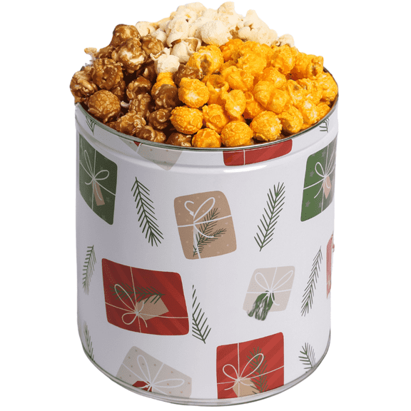 Christmas Popcorn Tins