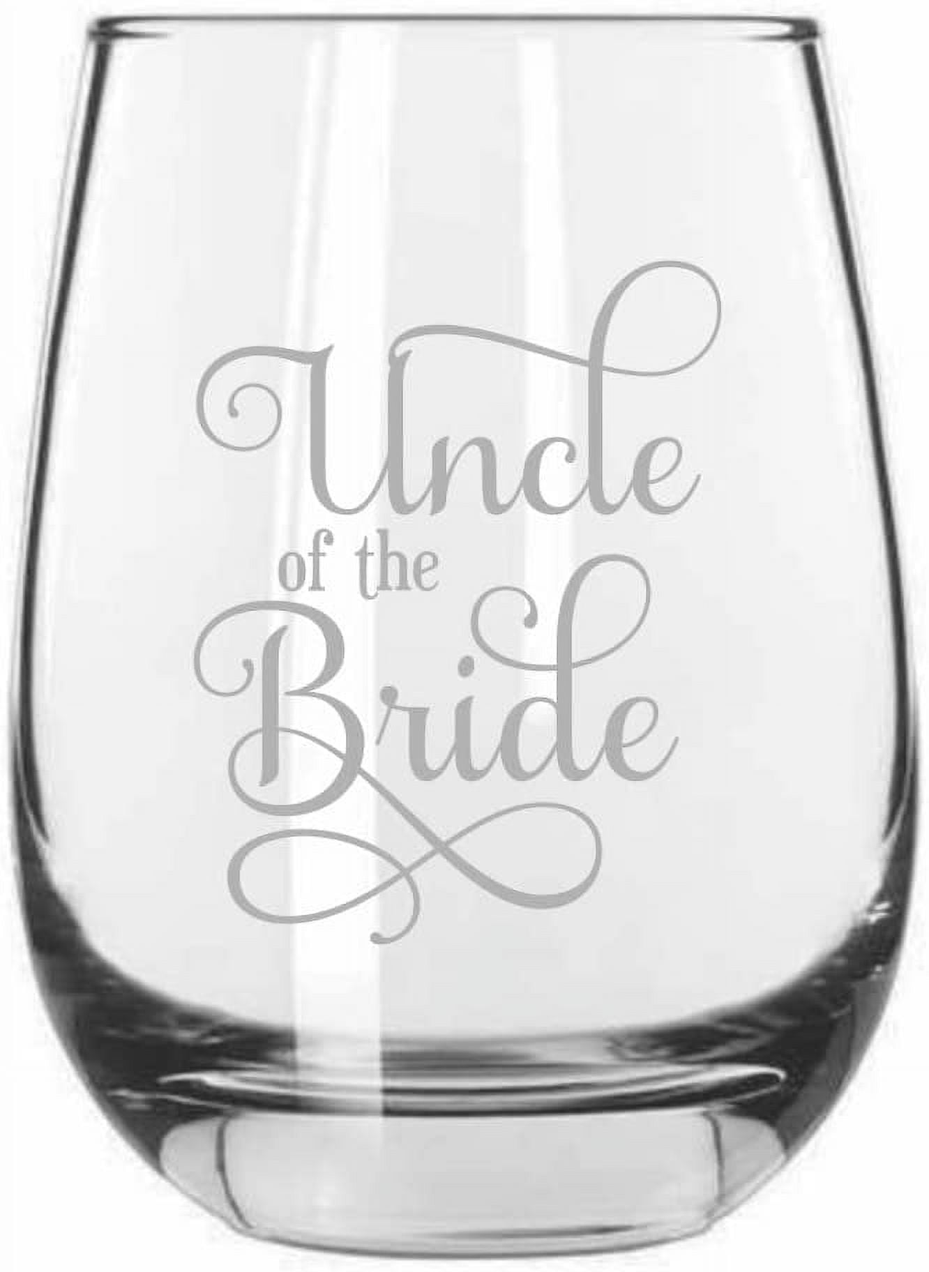 Uncle Of The Bride Samantha Font Wedding Party Themed Etched 15.25oz ...