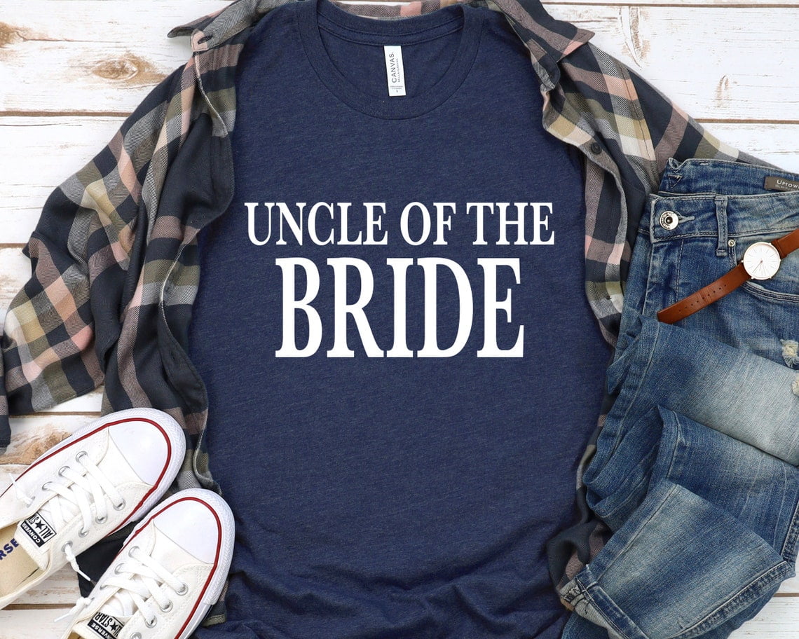 Uncle Of The Bride T Shirt For Him, Wedding T-Shirt, Uncle Shirt ...