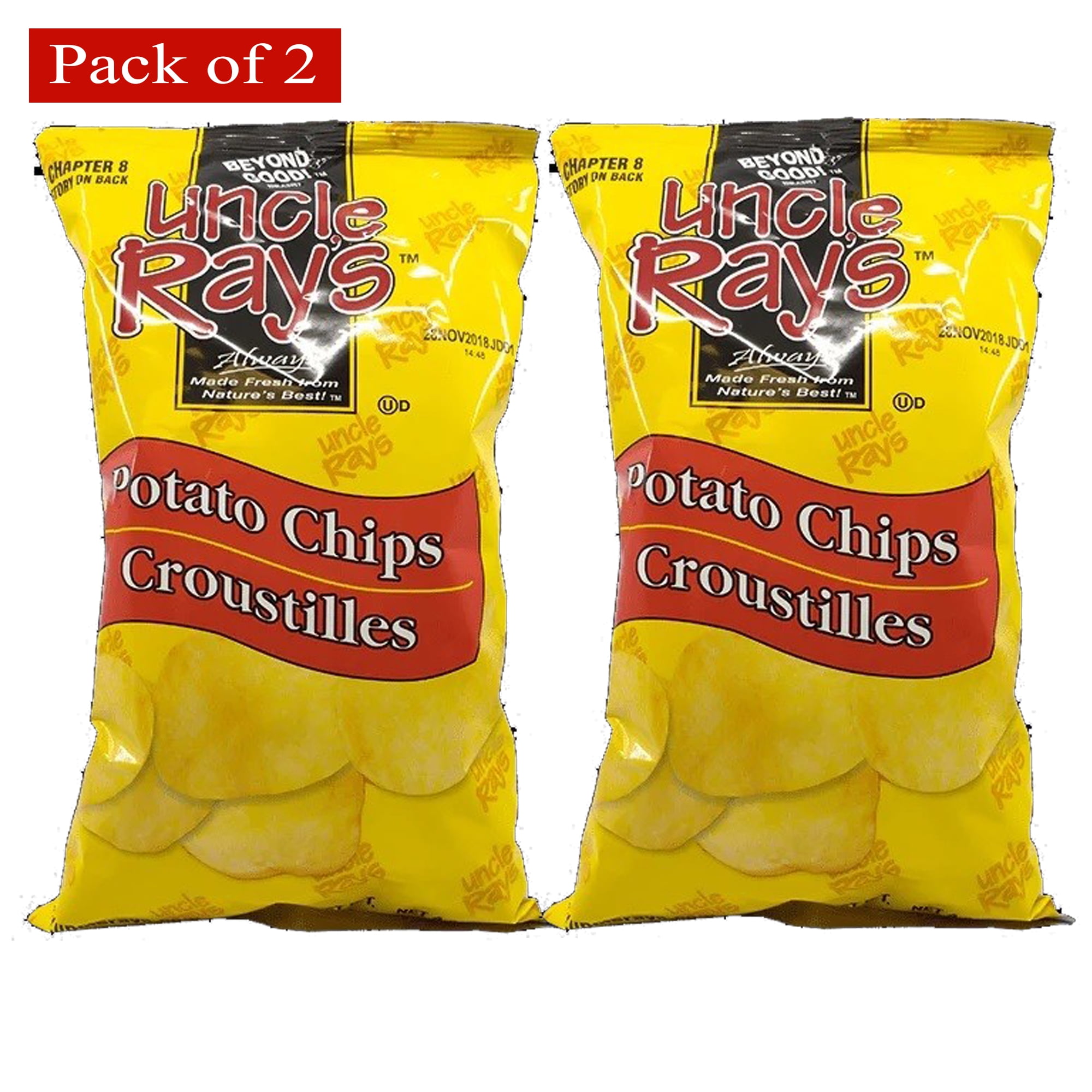 Uncle Ray's Chips Regular 130g (Pack of 2) - Walmart.com