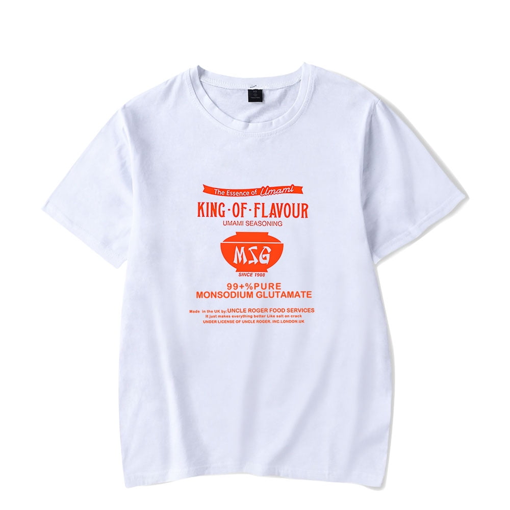 Uncle Roger Merch MSG T-Shirt Women Men Summer Casual Print Short Sleeve Tee - Walmart.com