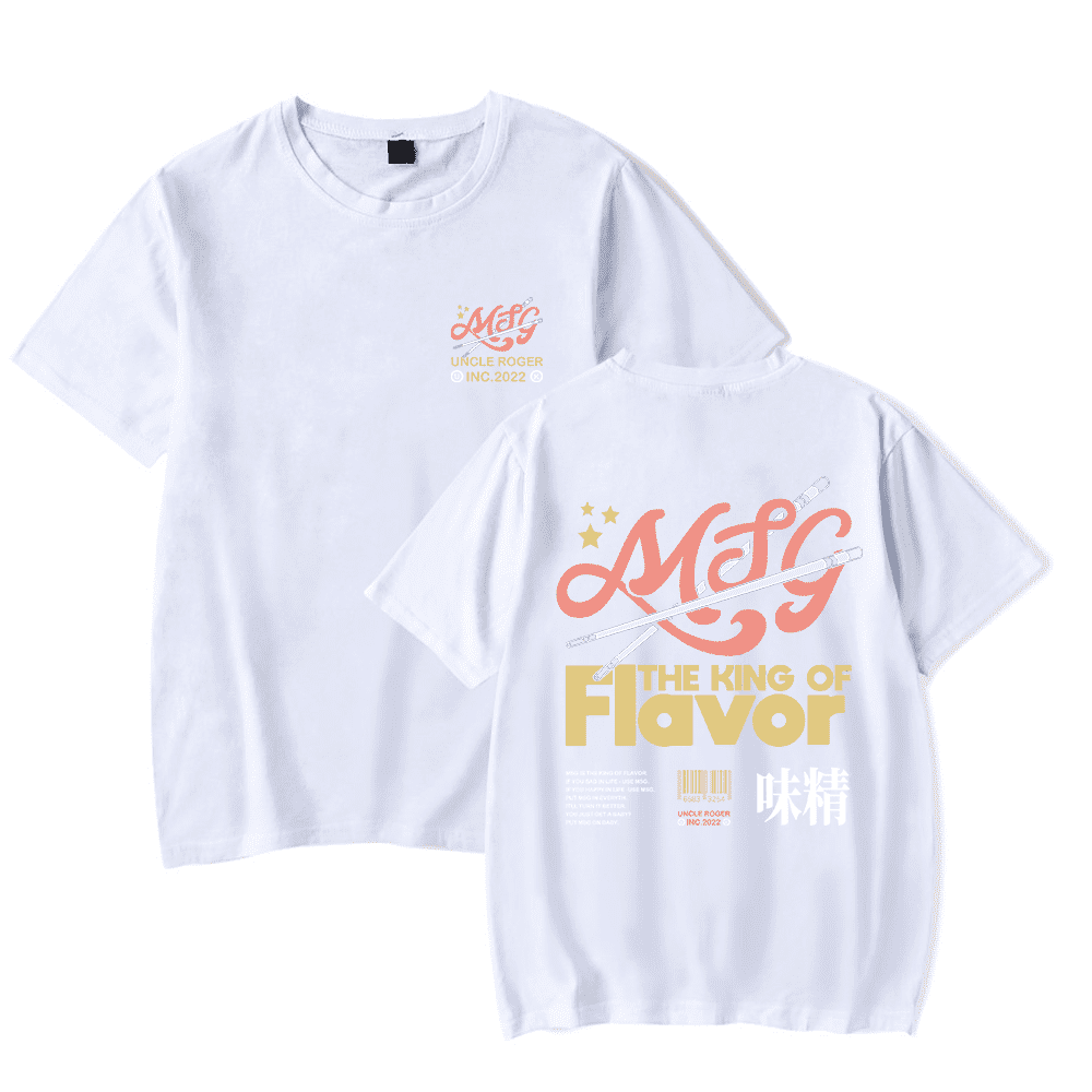 Uncle Roger Merch T Shirt MSG T-Shirt King of Flavour Women Men Summer ...