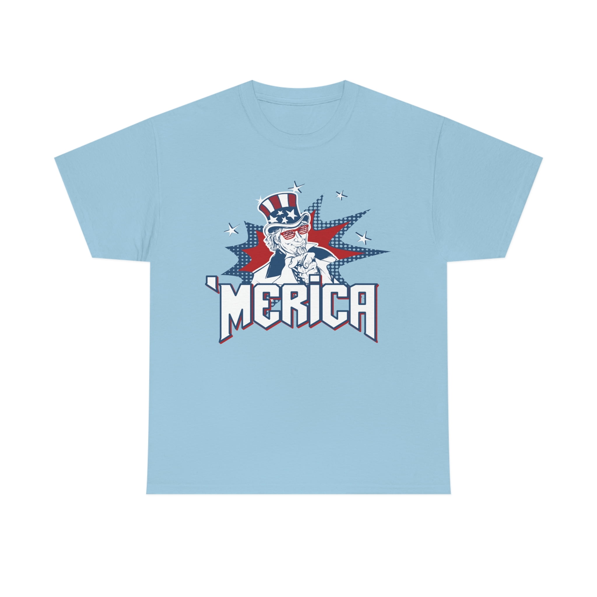 Uncle Sam 'Merica 4th of July T-Shirt - Walmart.com