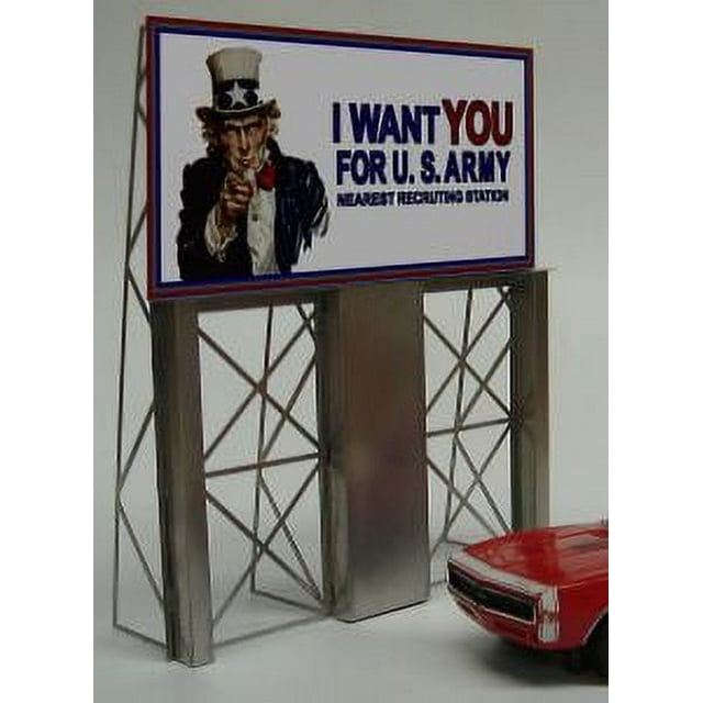 Uncle Sam Roadside Billboard Sign (HO/O) - Walmart.com