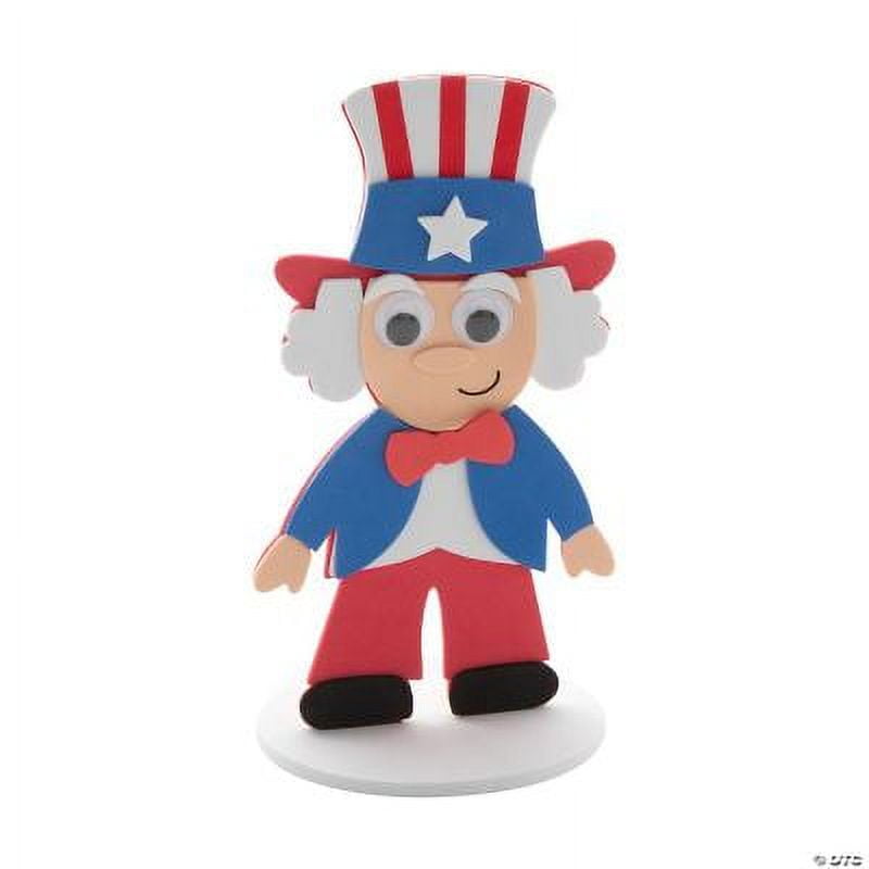 Uncle Sam Stand-Up Craft Kit - Craft Kits - 12 Pieces - Walmart.com