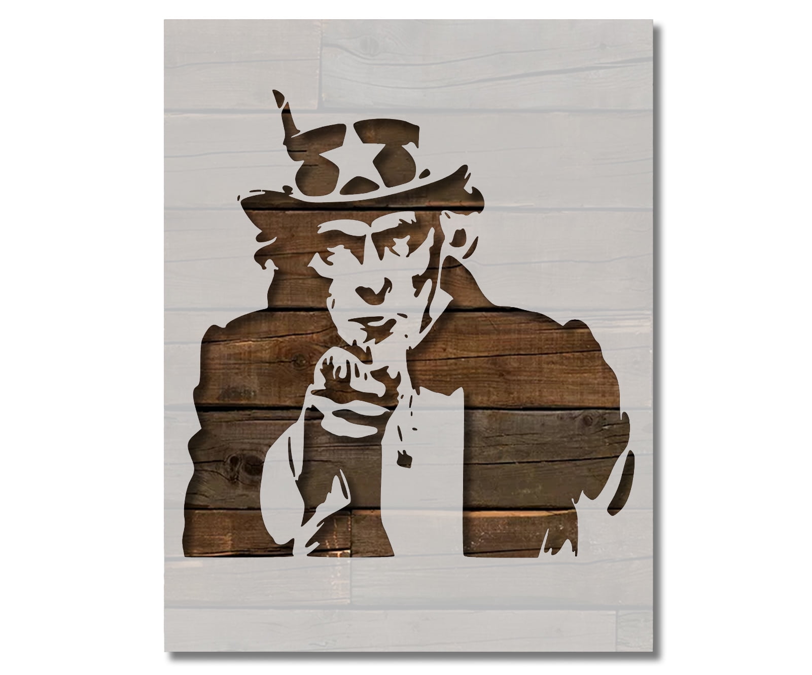 Uncle Sam Stencil USA Government Template Reusable 8.5 x 11 for ...