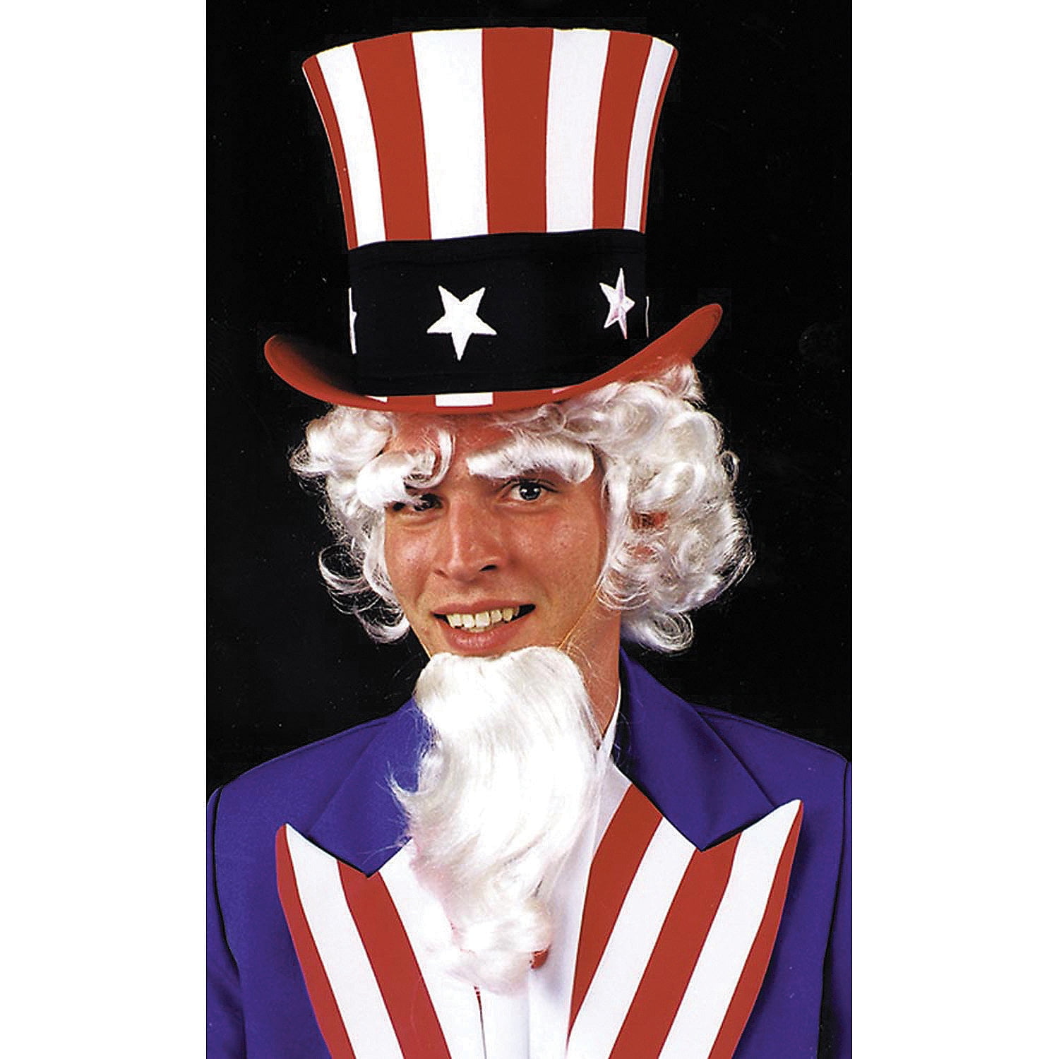 Uncle Sam Wig with Goatee & Eyebrows - Walmart.com