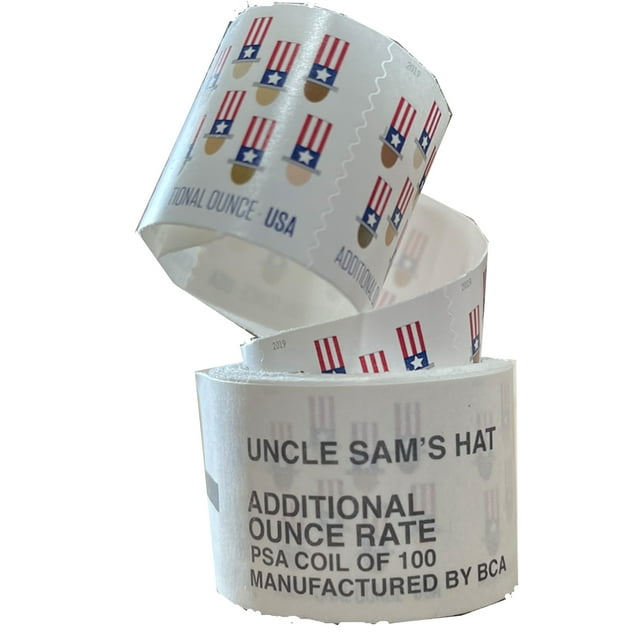 Uncle Sam’s Hat USPS ADDITIONAL Ounce Rate Postage Stamp 1 Roll/Coil of ...