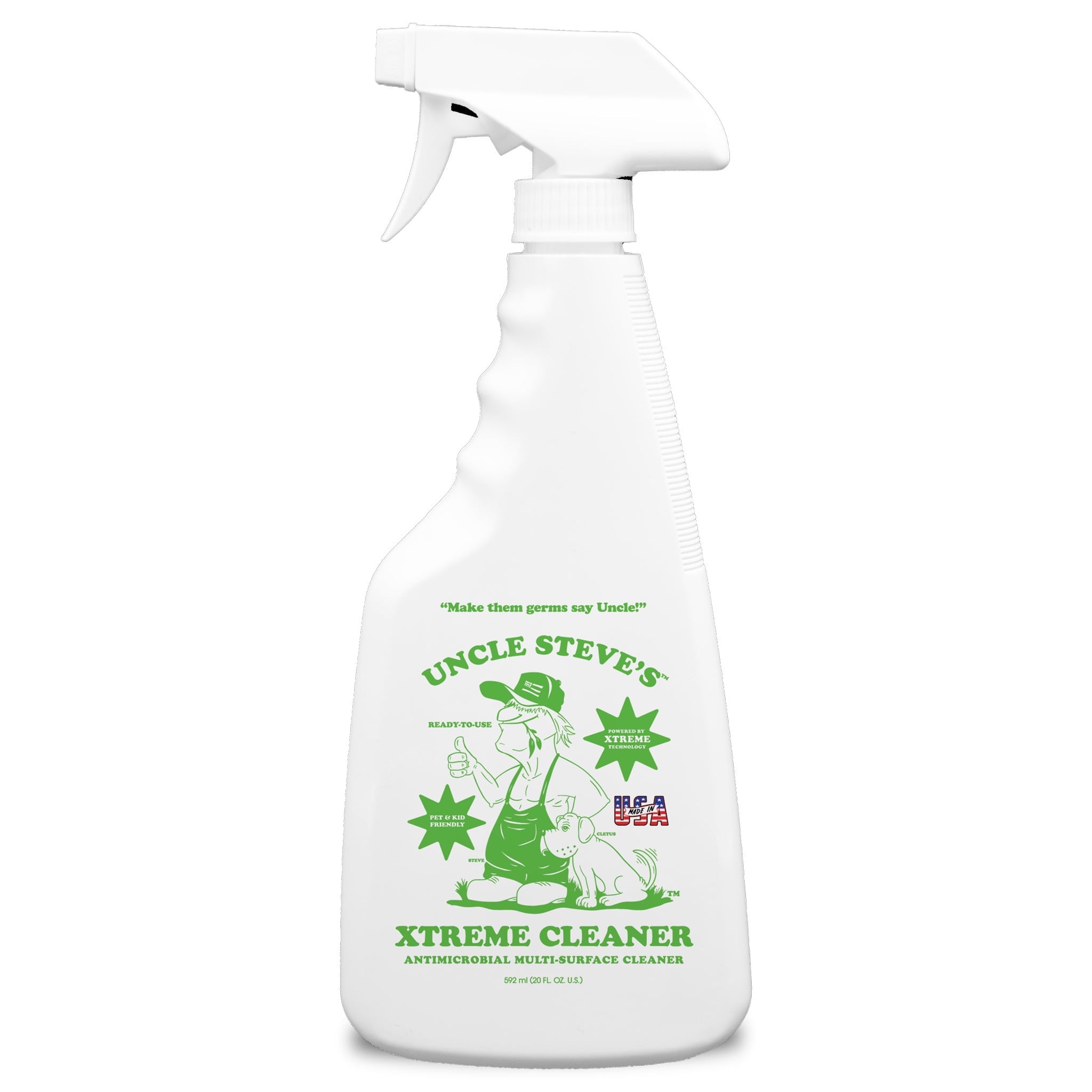 Uncle Steve's Xtreme Cleaner Antimicrobial & Non-Toxic Cleaner 20 fl oz ...