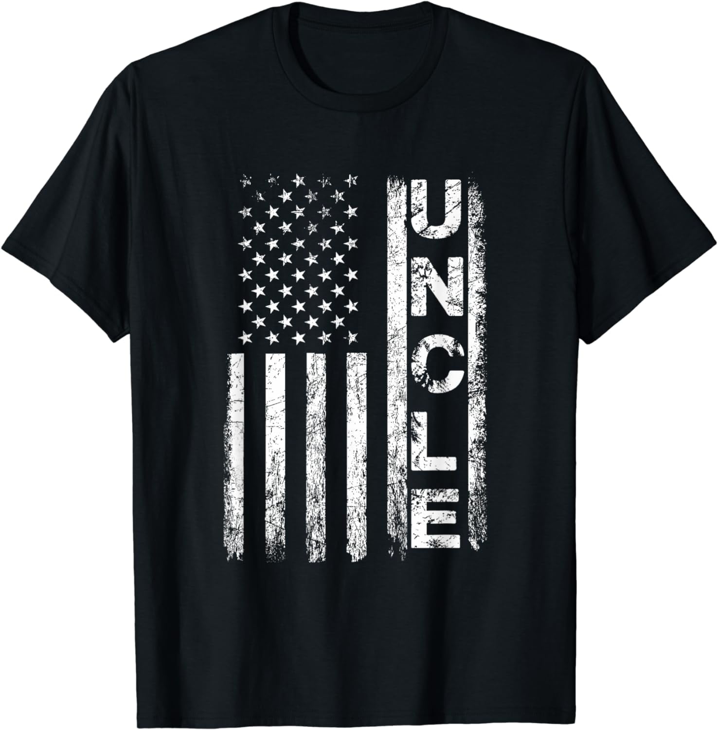 Uncle Vintage American Flag Father's Day 4th of July Uncle T-Shirt ...
