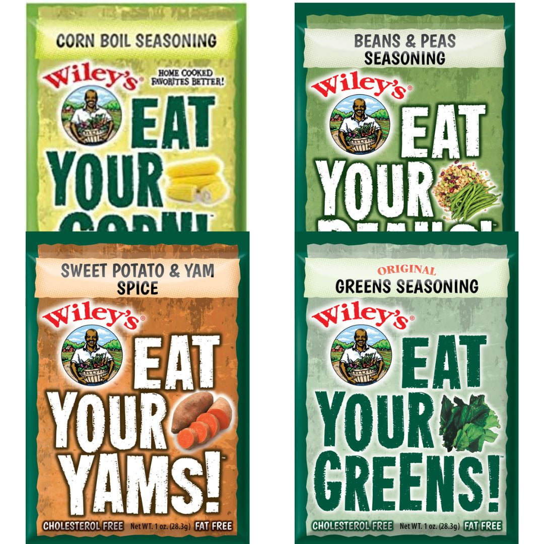 Uncle Wiley's Seasoning Variety 1 Oz Pack of 4 (Corn Boil, Yams, Greens ...