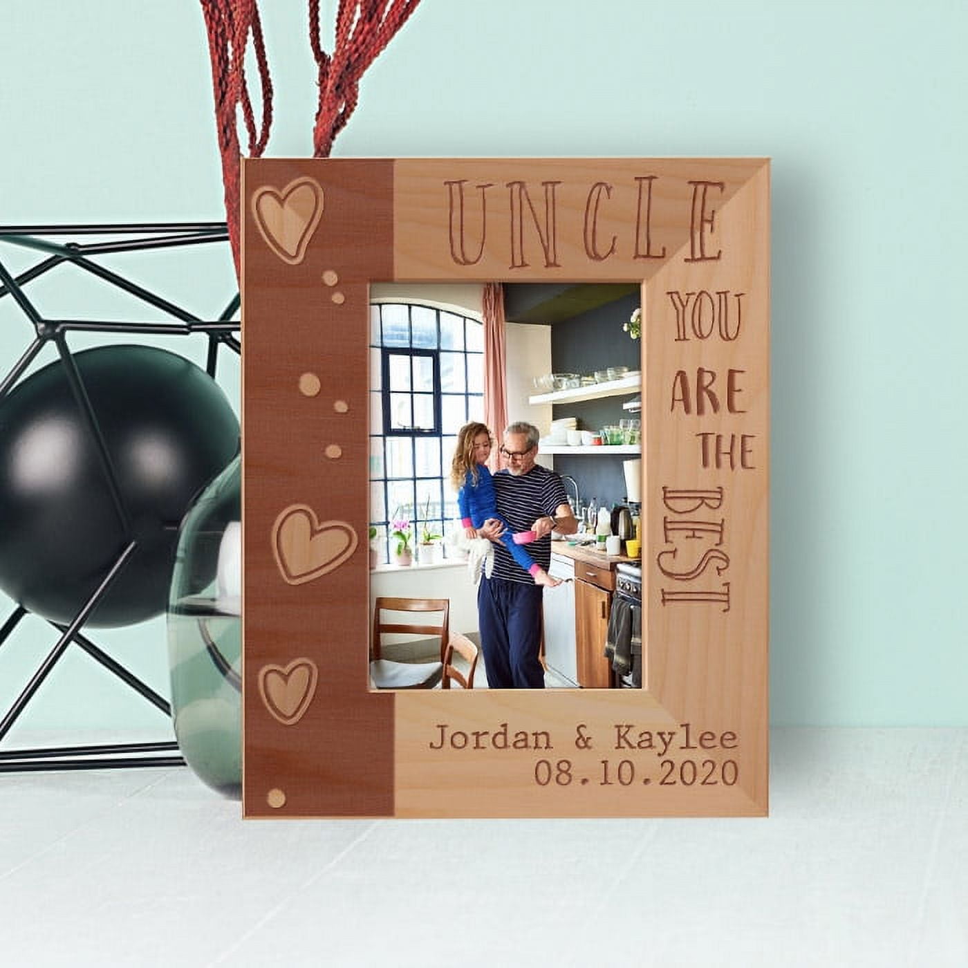Uncle You Are The Best Personalized Wooden Frame 3 1/2" x 5" Brown ...