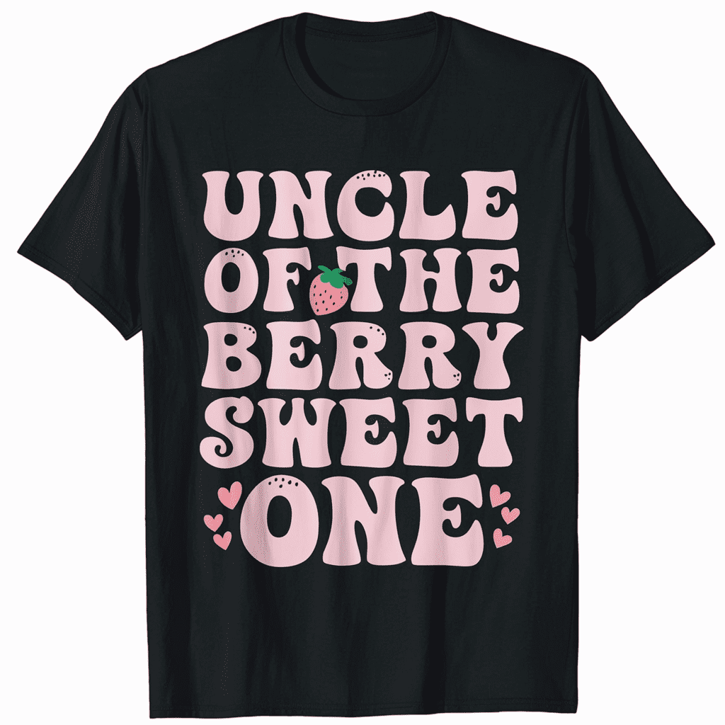 Uncle of The Berry Sweet One First Birthday T-Shirt - Walmart.com