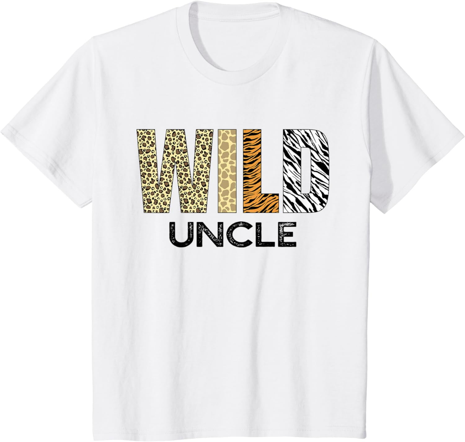 Uncle of The Wild One Zoo Birthday Safari Jungle Animal T-Shirt ...