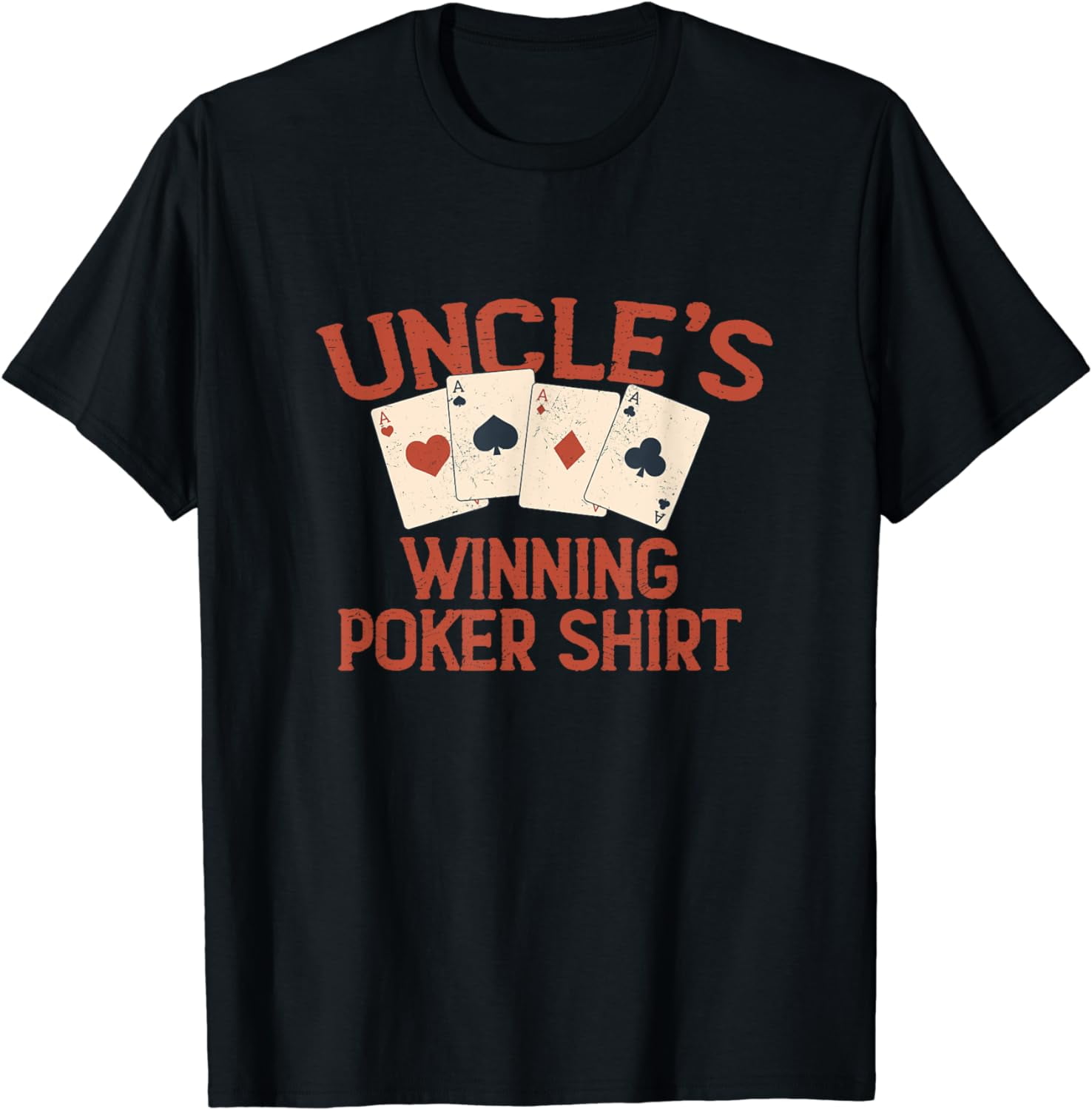 Uncle's Winning Poker Shirt Casino Gambler Gambling Bettor T-Shirt ...
