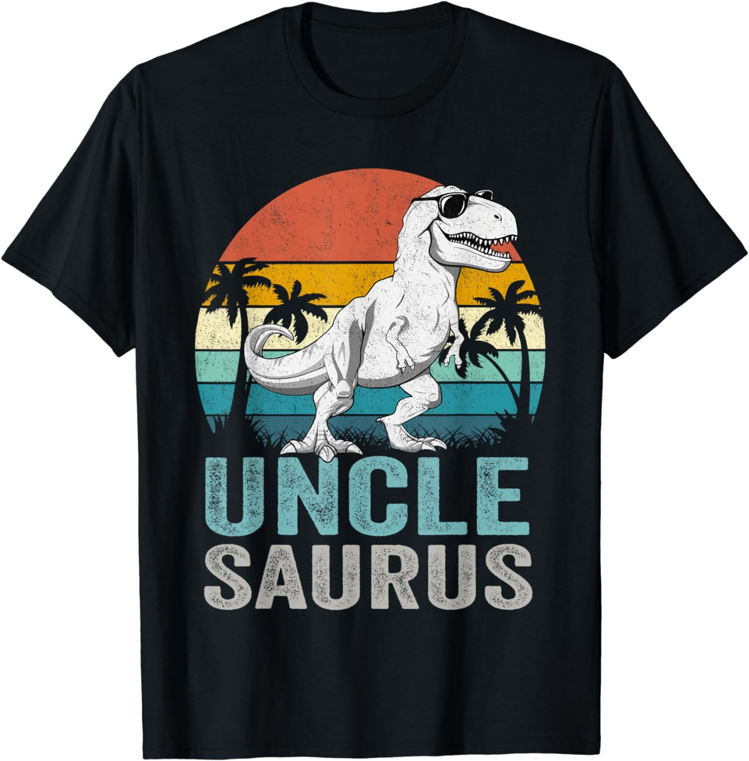 Unclesaurus T Rex Dinosaur Uncle Saurus Family Matching T-Shirt ...