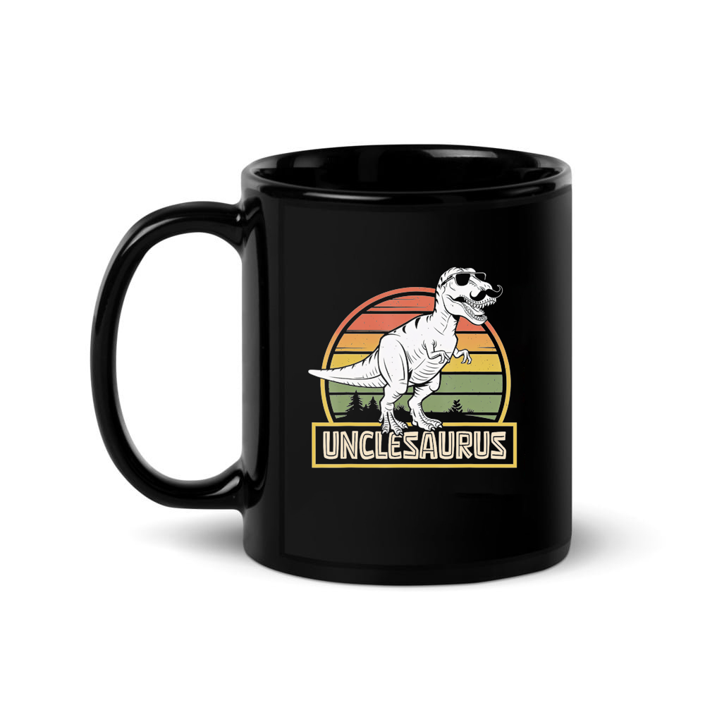 Unclesaurus T Rex Dinosaur Uncle Saurus Matching Family Men Mug For ...
