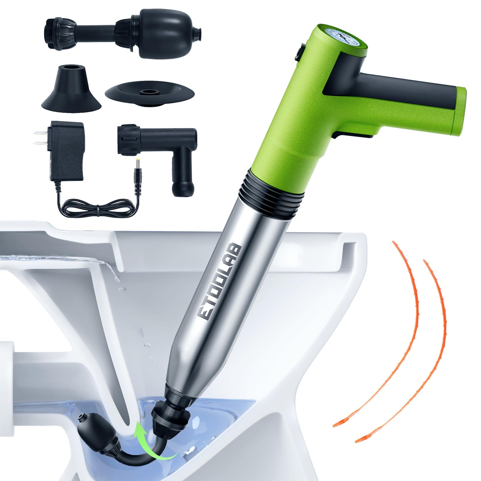 [Unclog In One Shot] Electric Toilet Plunger,Remover For Bathroom ...