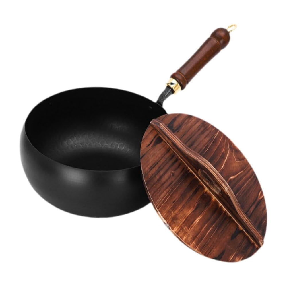 Uncoated Iron Pan, 9.45 inch Hand-Forged Non-stick Iron Pan Without ...