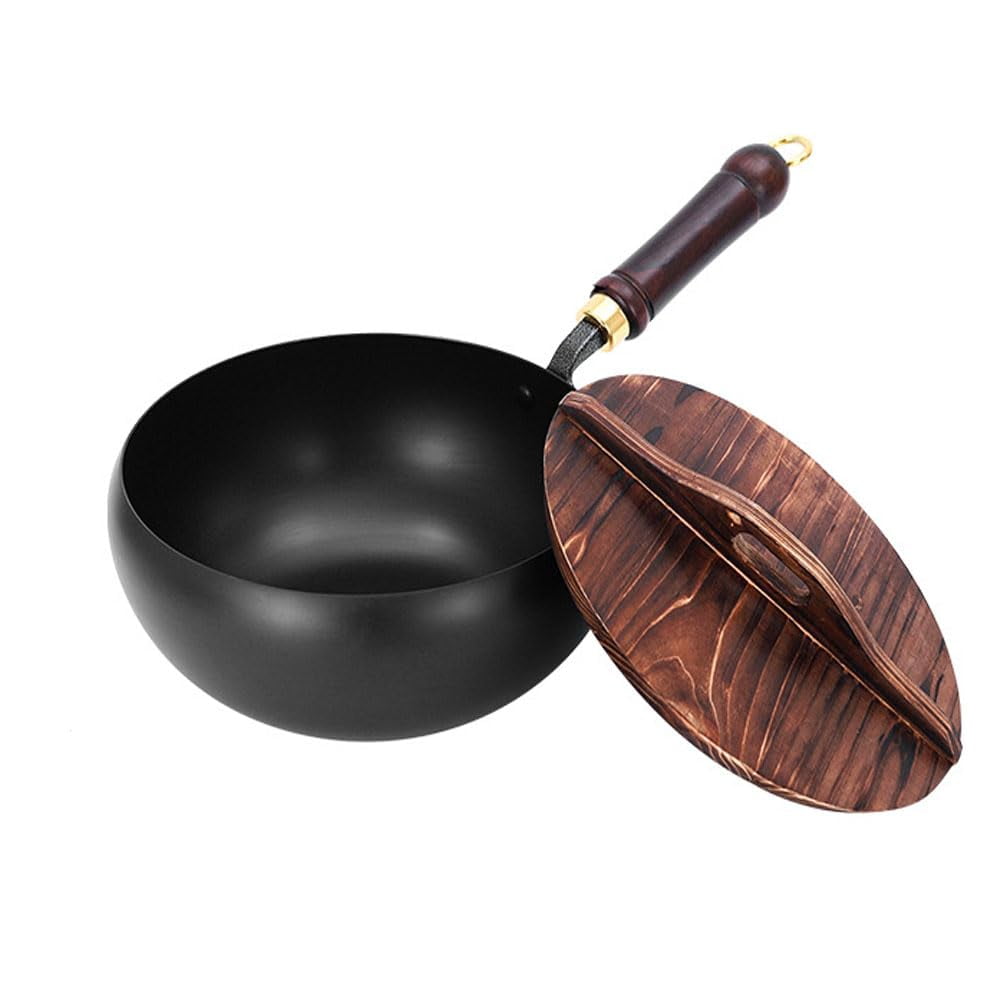 Uncoated Iron Pan, 9.45 inch Hand-Forged Non-stick Iron Pan Without ...