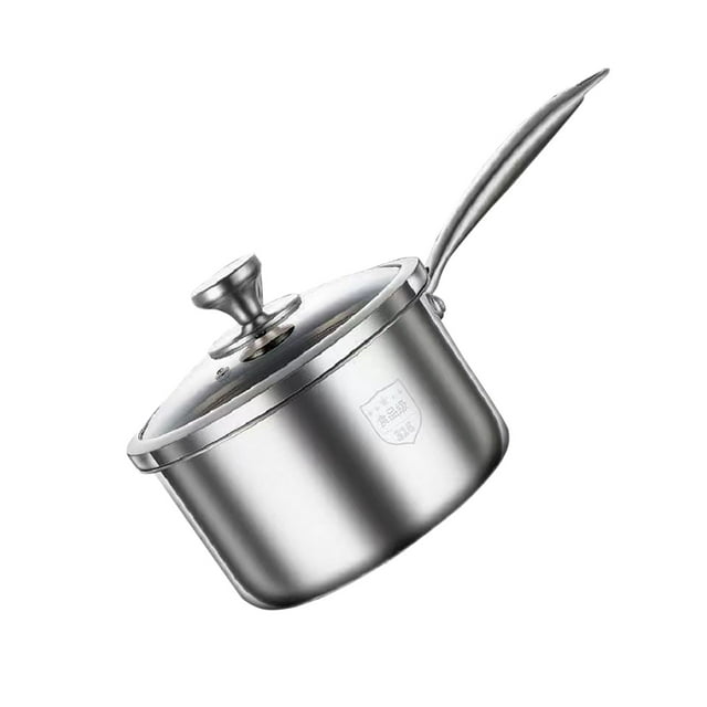 Uncoated Stainless Steel Milk Pot Multipurpose Saucepan Induction ...