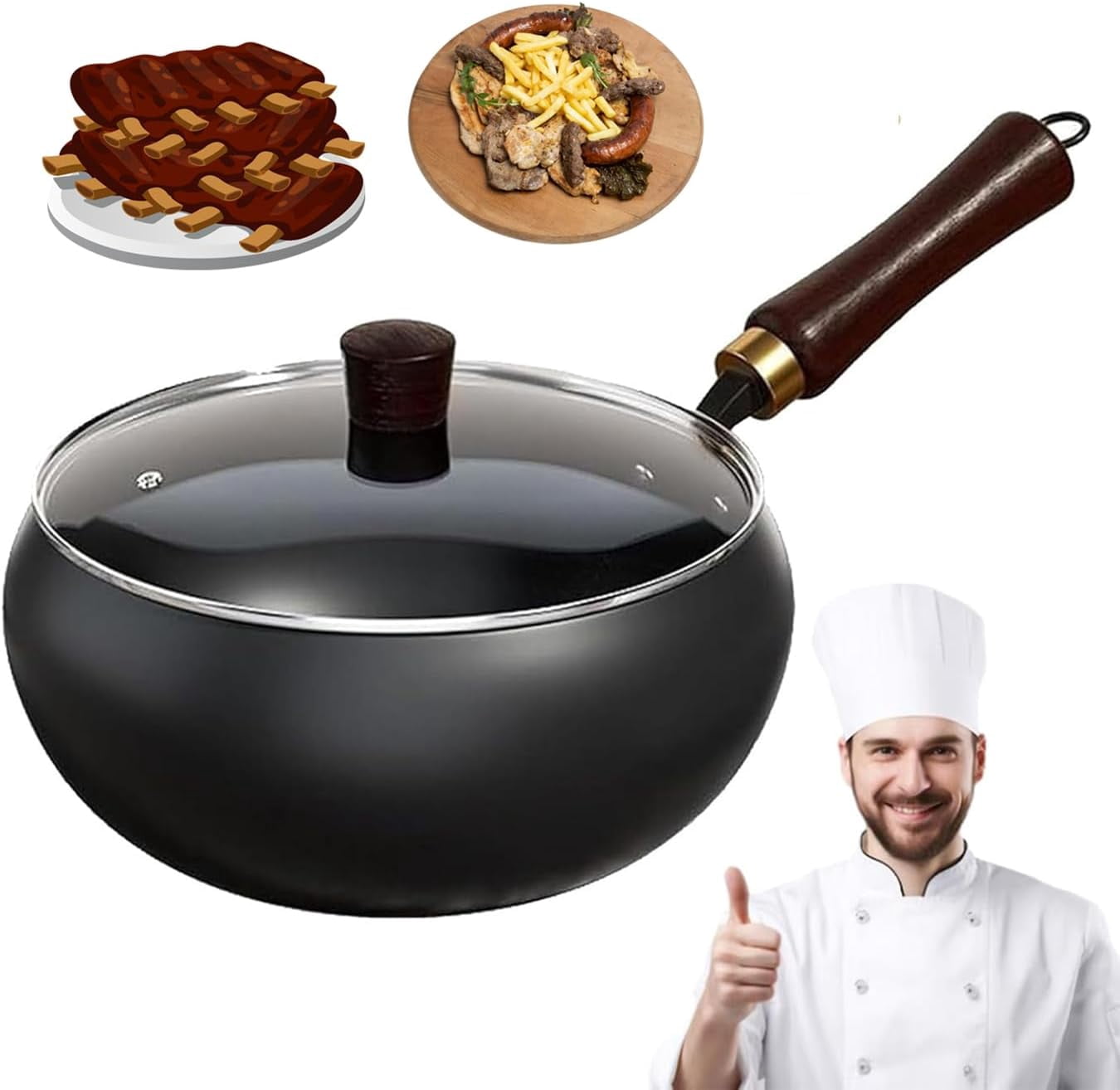 Uncoated Thick Iron Pot, Japanese Iron Pots for Cooking, High Purity ...