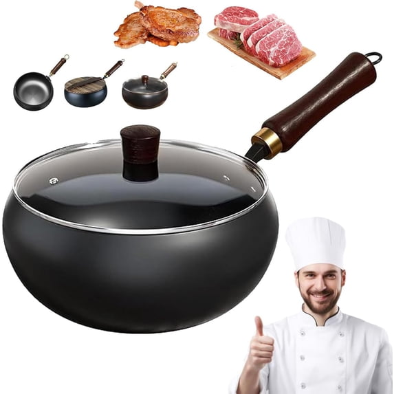 Uncoated Thick Iron Pot, Japanese Iron Pots for Cooking, High Purity ...