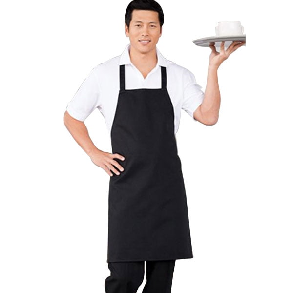Uncommon Threads 3000-0100 30W x 34L Bib Apron in Black - Walmart.com