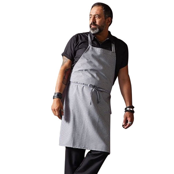 Uncommon Threads 3000-4000 30W x 34L Bib Apron in Houndstooth - Walmart.com