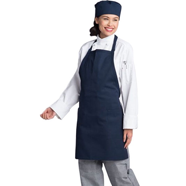 Uncommon Threads 3016-1600 Ajustable Bib Apron 2 Patch Pockets in Navy ...