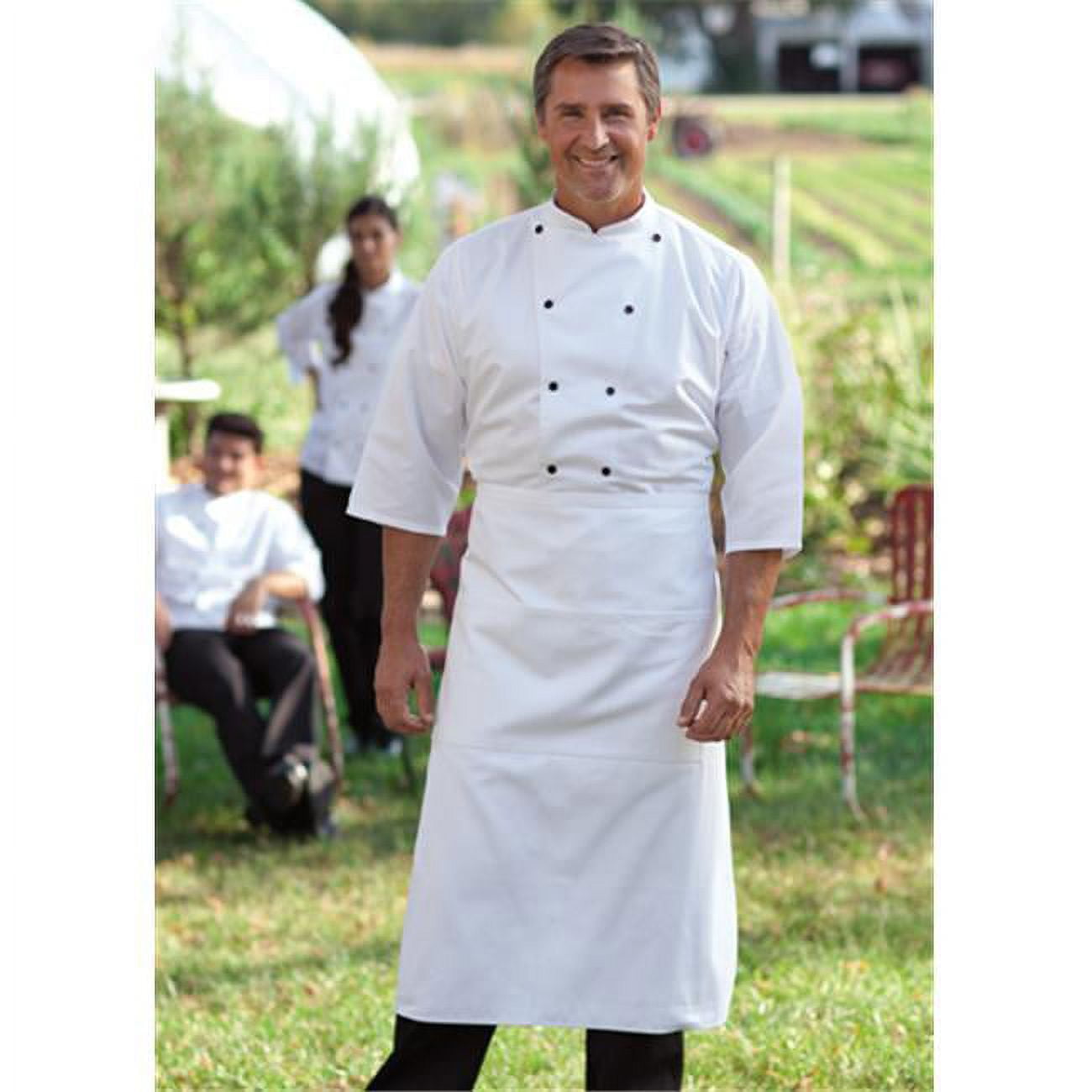 Uncommon Threads 3091-2500 3 Section Pocket Reversible Apron in White ...